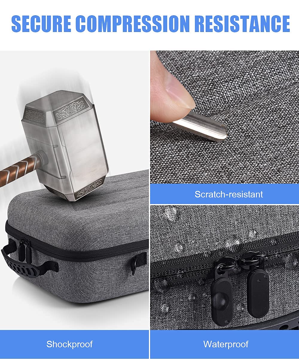 For Oculus Quest 2 Case, IALEGANT For Oculus Quest 2 Carrying Case,For Oculus Quest 2 Accessories Bundle Can Anti-vibration for Oculus Quest 2 VR Gaming Headsets and Controllers Accessories(Gray)