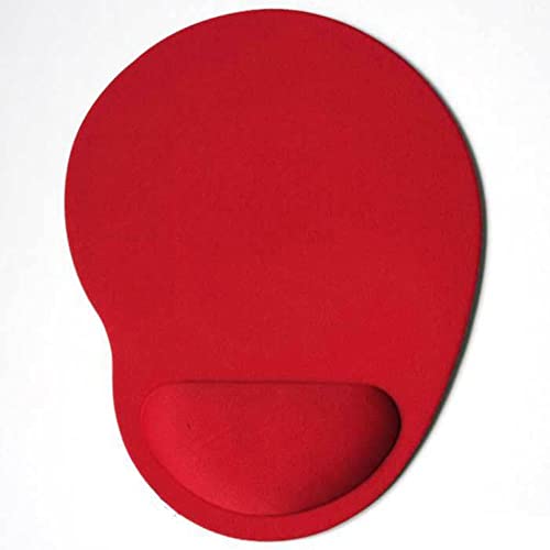 Mice Mat Computer Game Mouse Wrist Pad Solid Color Ergonomic Comfortable Gel Wrist Support Desk Pads(red)