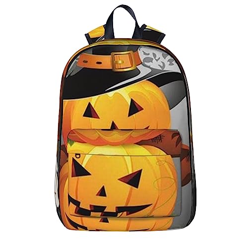 Halloween Pumpkins Printed Travel Laptop Backpack Computer Bag Business Backpack Work Bag