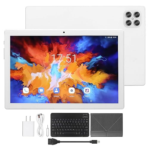 FOLOSAFENAR Tablet PC, 5G WiFi 1920x1200 10.1 Inch Tablet 2 in 1 with Keyboard for Android 11.0 for Office (#2)