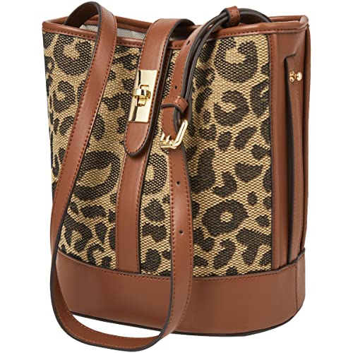 FOXLOVER Fashion Bucket Purses for Women Designer Ladies Hobo Shoulder Bag