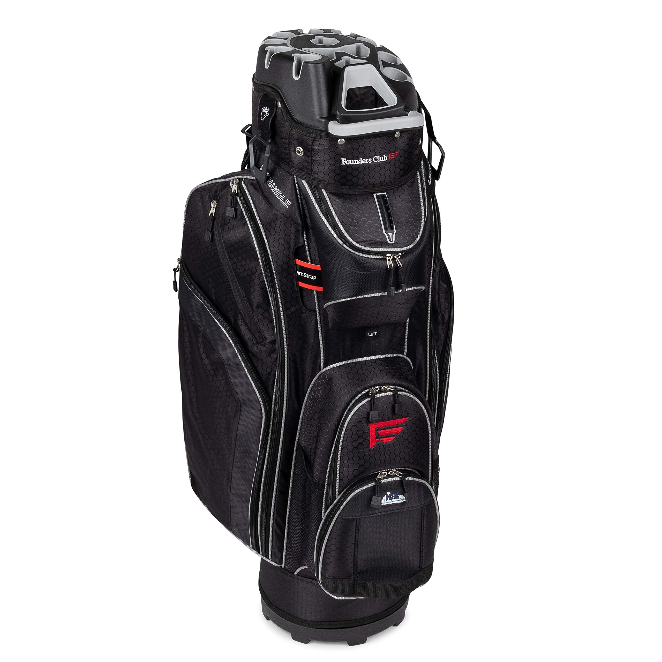 Founders Club Bomb Men's Golf Club Set with 14 Way Organizer Golf Black Bag Right Hand (Graphite Stiff)