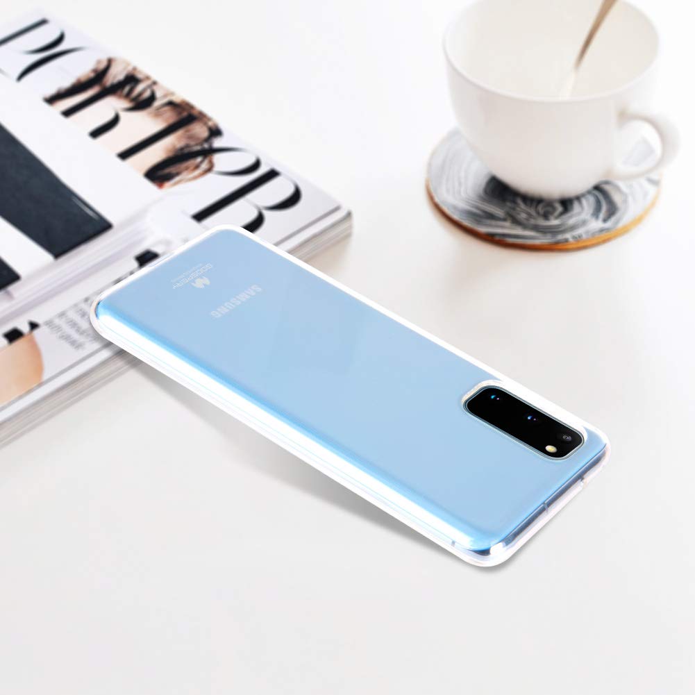 GOOSPERY Pearl Jelly for Samsung Galaxy S20 Case (2020) Slim Thin Rubber Case - Yellow