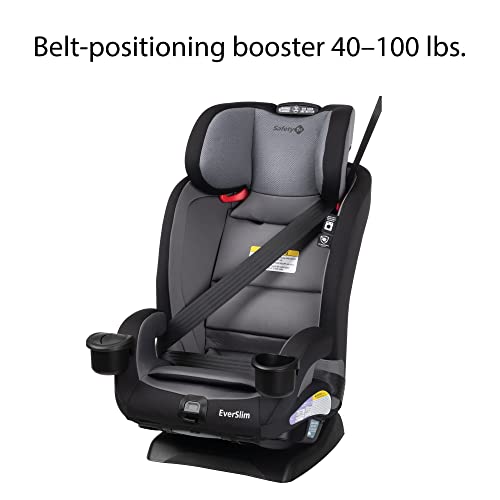 Safety 1st Everslim DLX All-in-One Convertible Car Seat, 4 Modes of use: Rear-Facing, Forward-Facing (22β65 lbs), Belt-Positioning Booster (40β100 lbs), Backless Booster (40β100 lbs), Dunes Edge