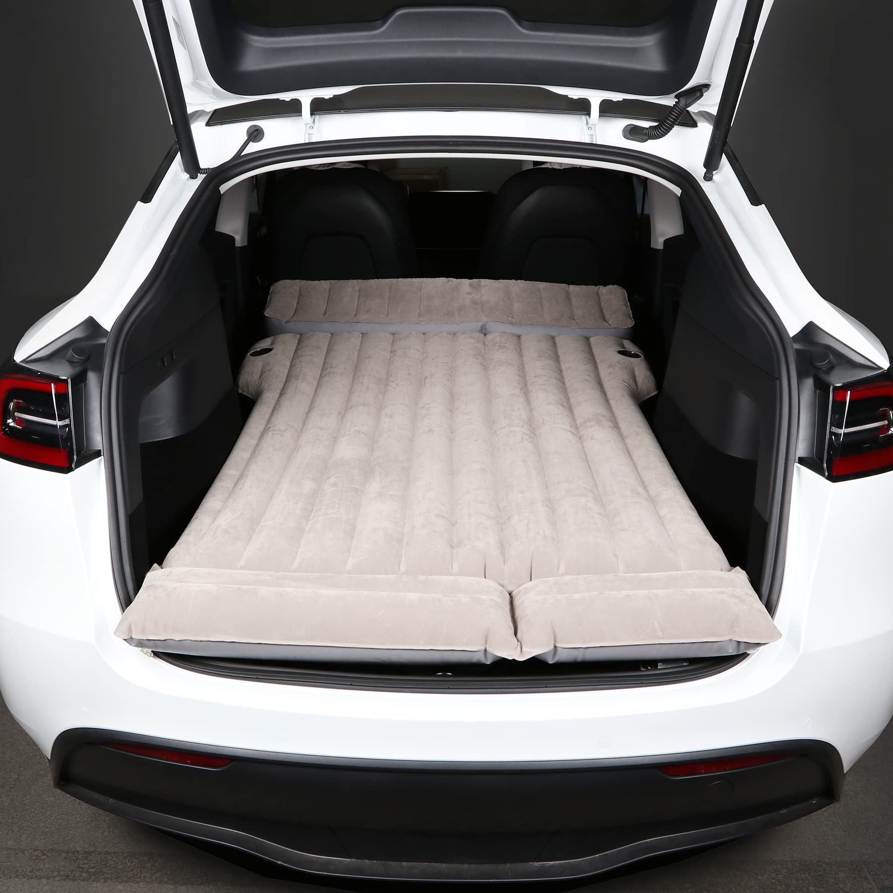 EVFIT AM-1 Car Air Bed Travel Inflatable Mattress SUV Back Seat Portable Beds for Adults Camping with 2 Air Neck Pillows Compatible Tesla All 5 Seat Car(64), 5-7 Seats
