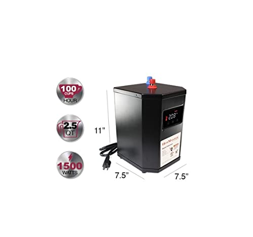 Westbrass DT1F272-12 Develosah 9" 2-Handle Instant Hot and Cold Water Dispenser Faucet with HotMaster DigiHot Digital Tank System, Oil Rubbed Bronze