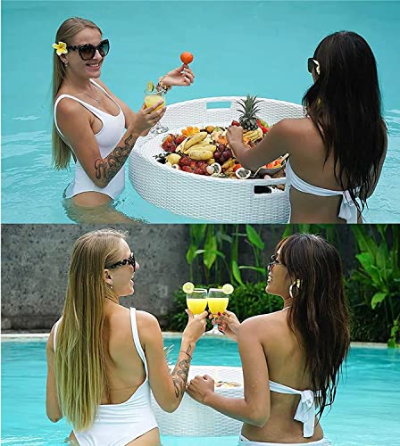Floating Tray Floating Tray Table & Bar, Pool Plate Floating Fruit Plate Durable Float Lounge for Pool Serving Drinks Brunch Food on The Water