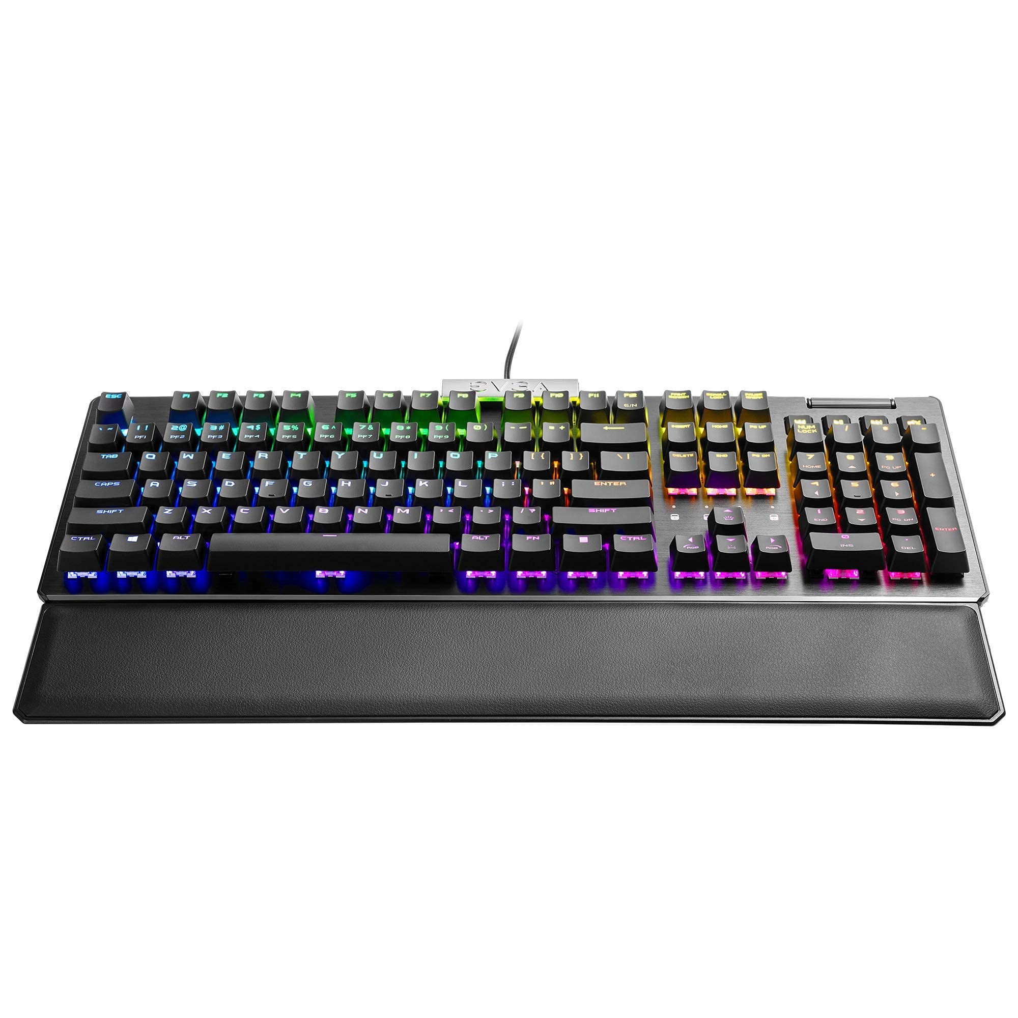 EVGA Z15 RGB Gaming Keyboard, RGB Backlit LED, Hotswappable Mechanical Kailh Speed Silver Switches (Linear), 821-W1-15US-KR (Renewed)