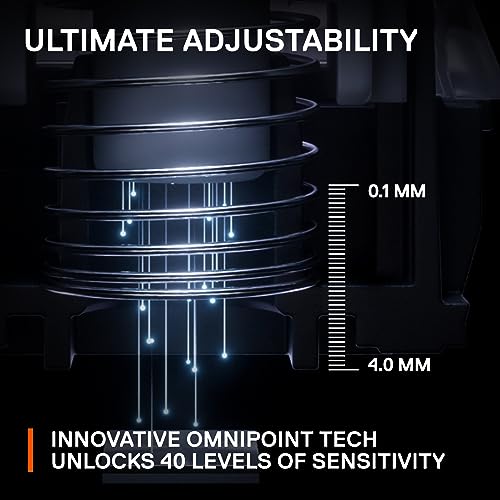 SteelSeries Apex Pro HyperMagnetic Gaming Keyboard — World's Fastest Keyboard — Adjustable Actuation — OLED Screen — RGB – USB Passthrough
