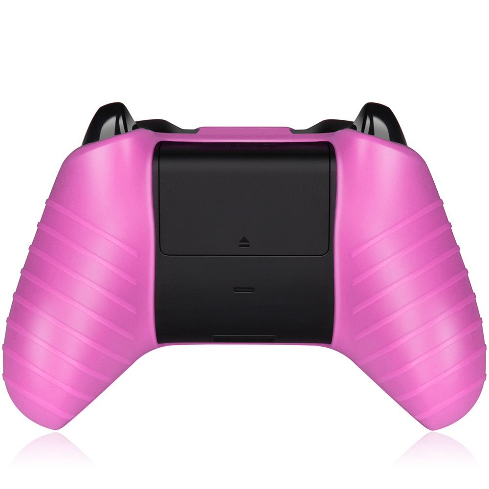 Flexible Silicone Protective Case Skin for Xbox One Game Controller Console(Pink)