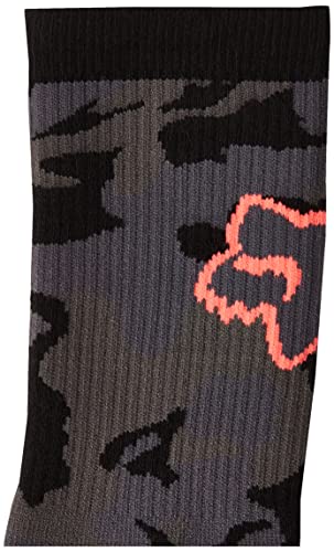 Fox Racing Men's Standard 8" Defend Sock, Black CAMO, L/XL