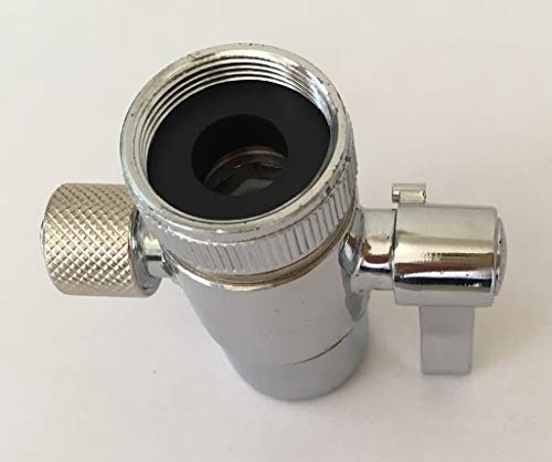 Malida Countertop Filter to 3/8 inch Tubing Faucet Adapter,Kitchen Bathroom Sink Faucet Diverter Valve for Above Counter Water Filter Faucet Sprayer Attachment