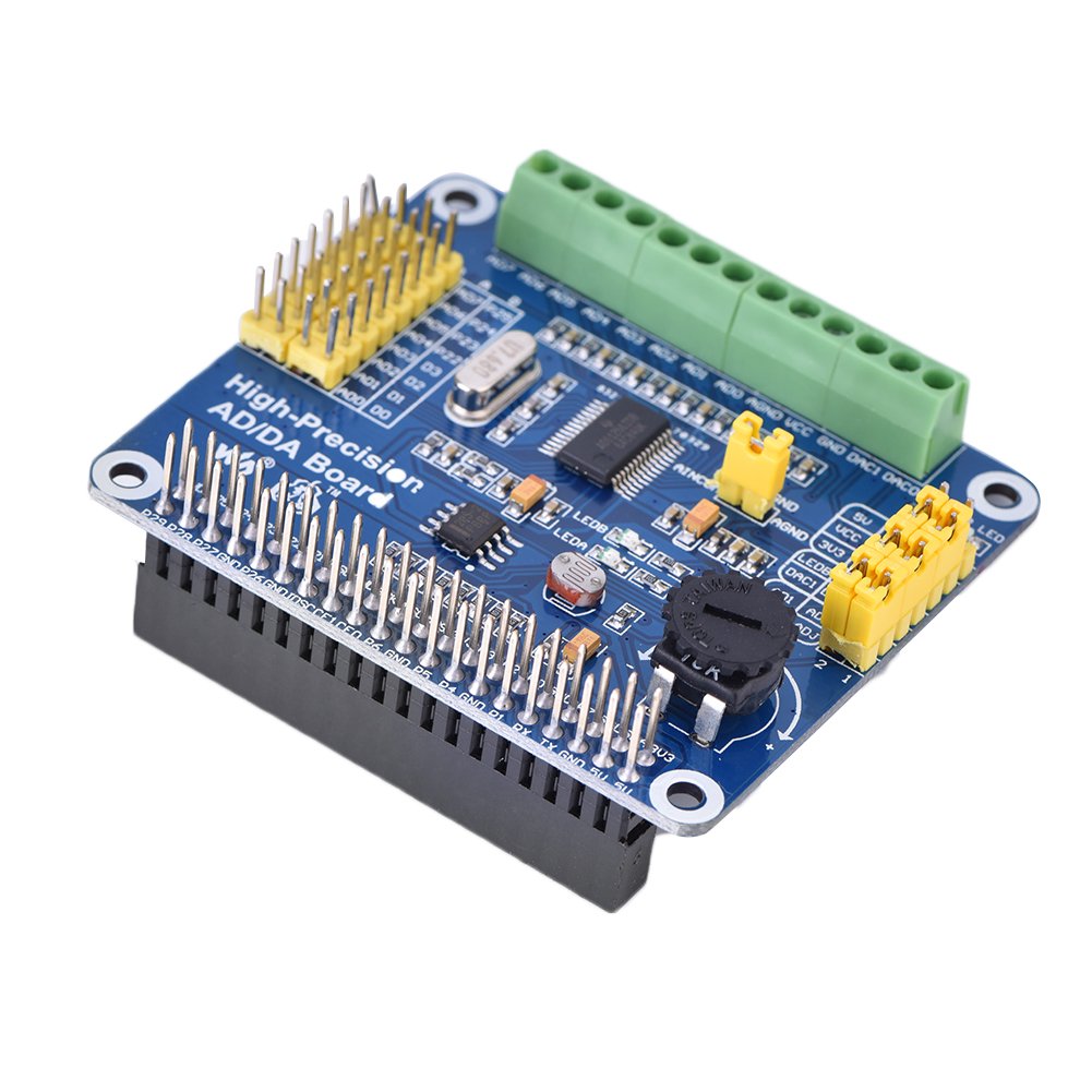 Expansion Board for , High-Precision AD/DA Expansion Sheild Board Allows to Add High-Precision AD/DA Functions to The Onboard ADS1256 DAC8532 Sensor