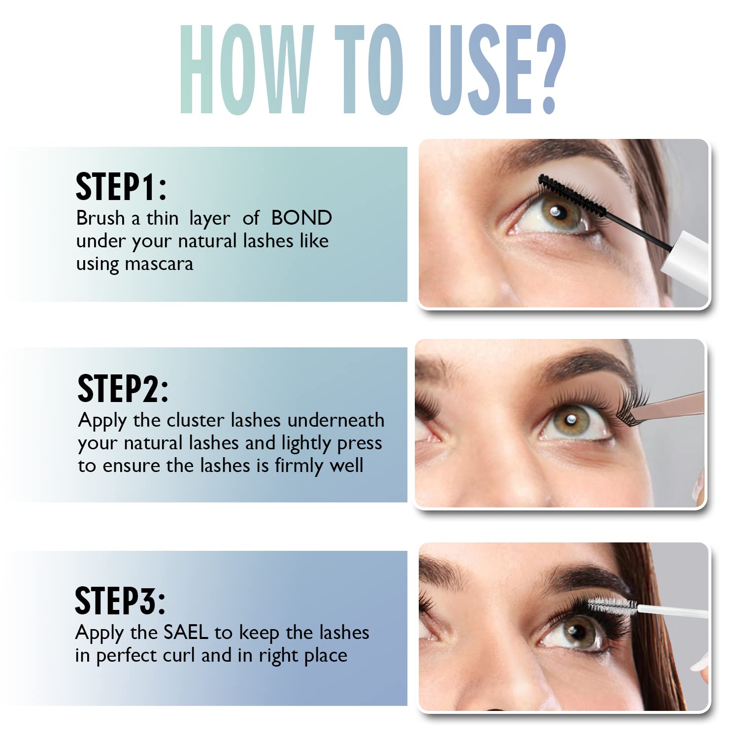 IKVVOM Lash Bond and Seal, Cluster Eyelash Glue for DIY Eyelash Extension, Cluster Lash Adhesive Infused with Biotin and Vitamin E, Super Strong Hold & Latex Free.
