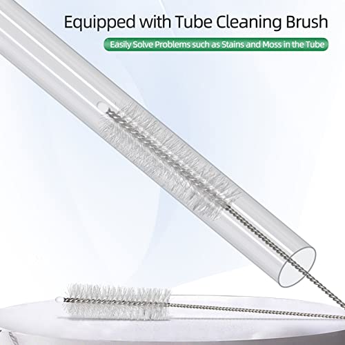 UPETTOOLS Shrimp Feeding Dish Set, Aquarium Fish Feeder Tube Kit with Feeding Ring,Cleaning Brush for Fish Tank