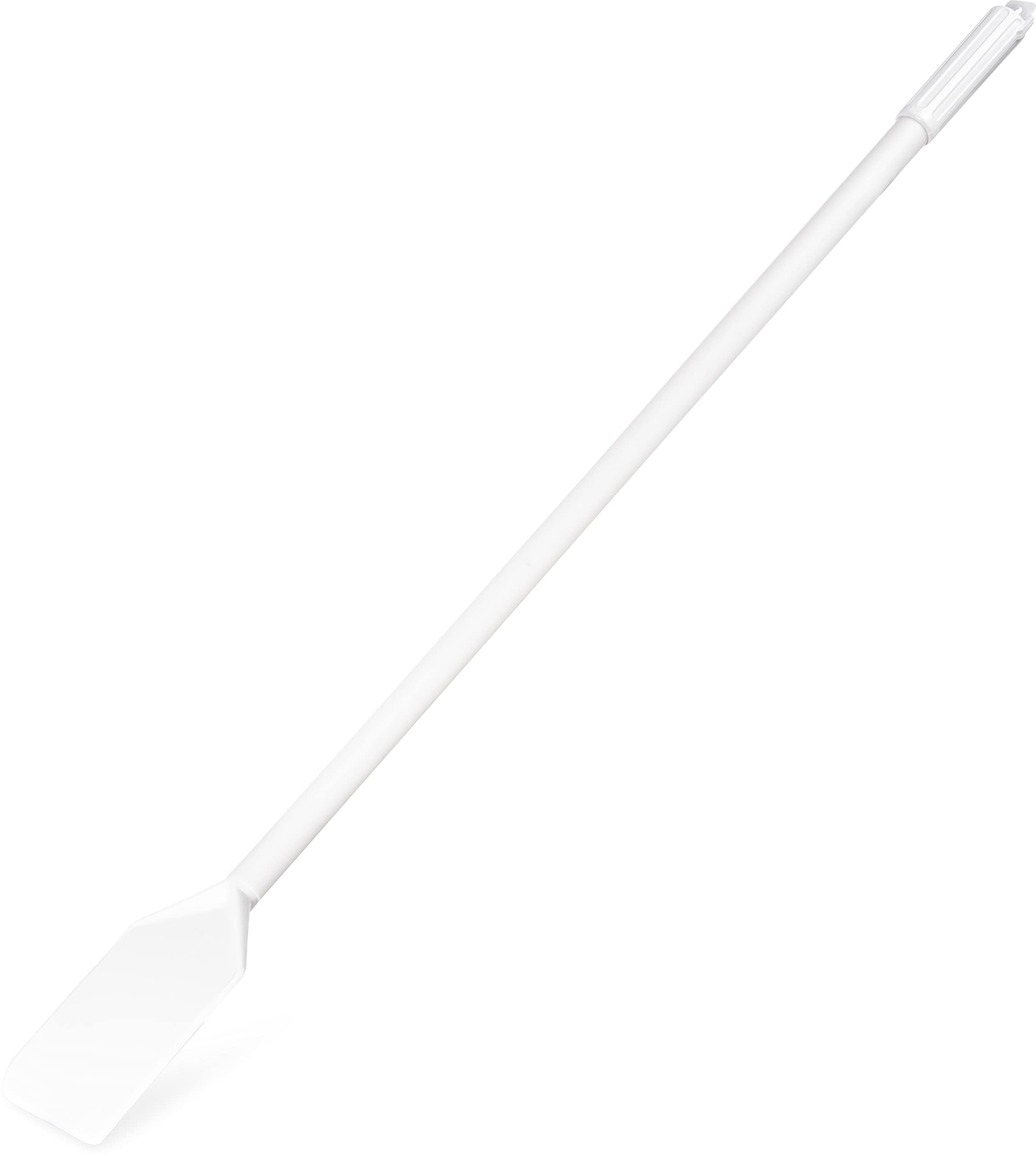 SPARTA Nylon Paddle Mixing Scraper, Food Safe, Waterproof with Long Handle for Large Batch Cooking and Cleaning, 40 Inches, White
