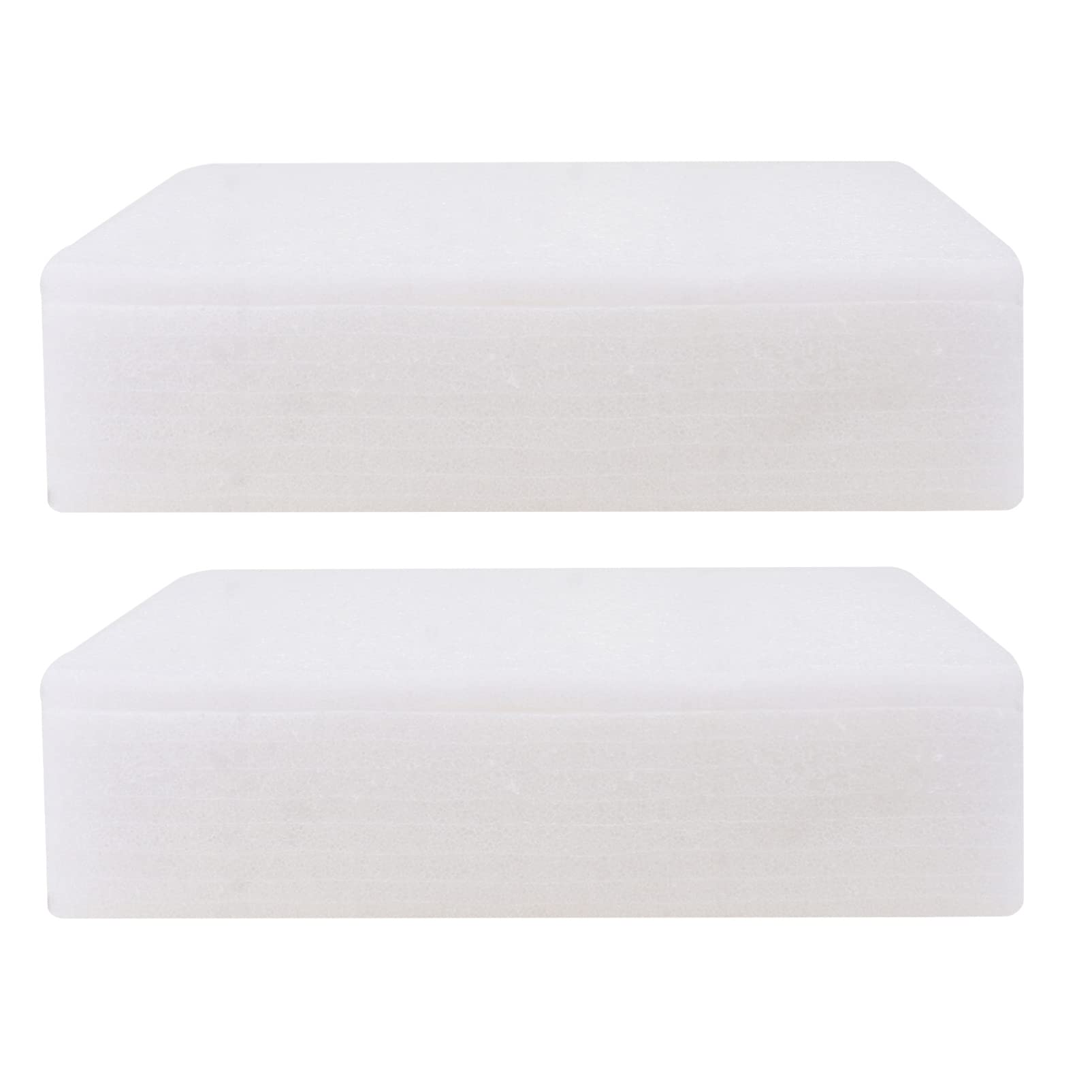 Garneck 2pcs pearl cotton egg tray egg flat cartons foam egg cartons egg protection case refrigerator containers Drop Resistant Egg Holder shockproof epe pearl cotton safety frame white