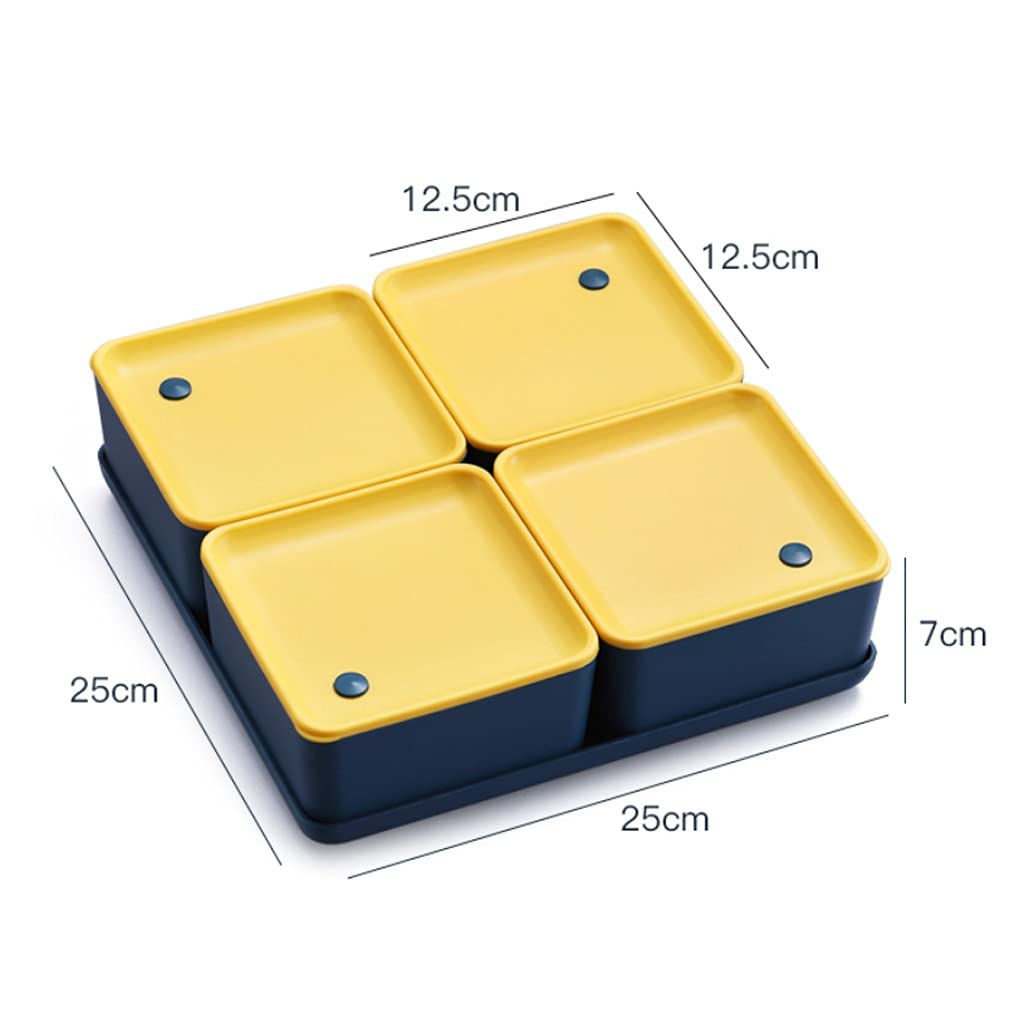 PNNERR Removable Candy Box, Living Room Dried Fruit Box, Plastic Nut Storage Box
