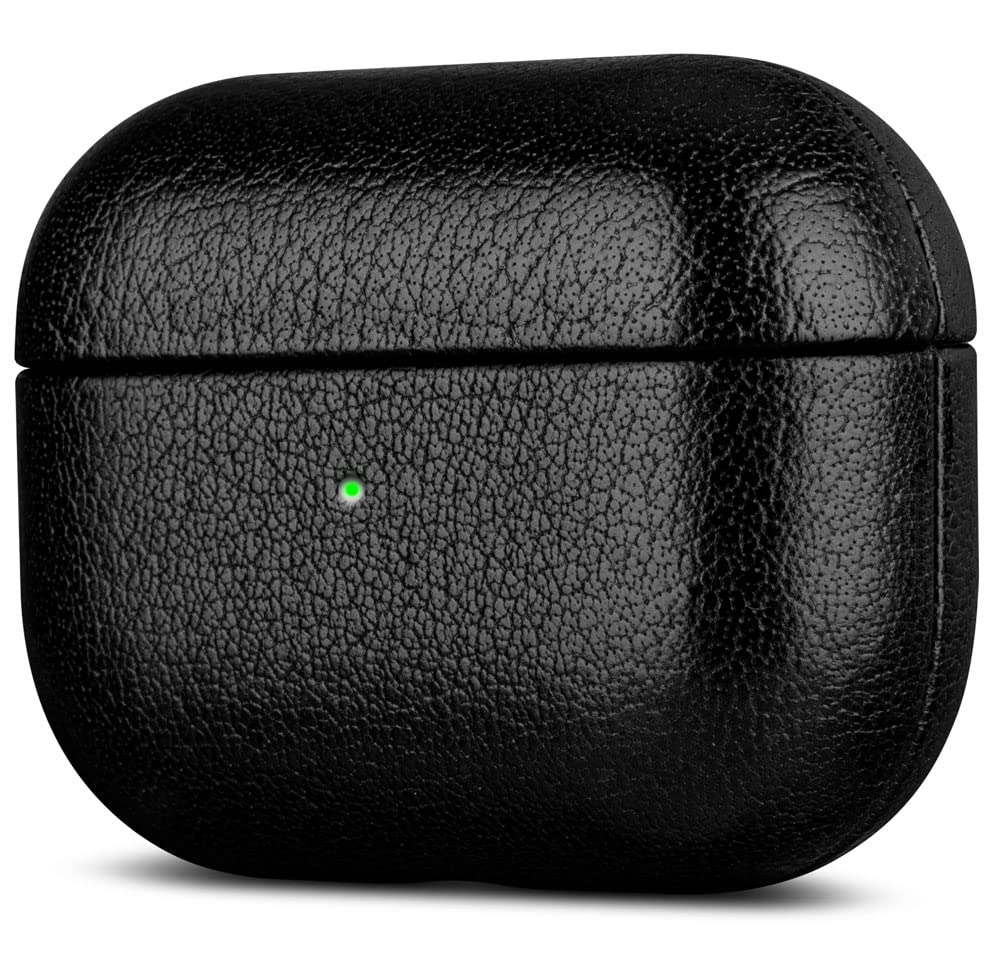 Haobobro Handcrafted for AirPods Pro 2 Leather Case Cover | Not for AirPods Pro (1st Gen) - Top Grain Leather AirPods Pro 2nd Generation Case | Soft Microfiber Cloth Lining Cushion - Brown