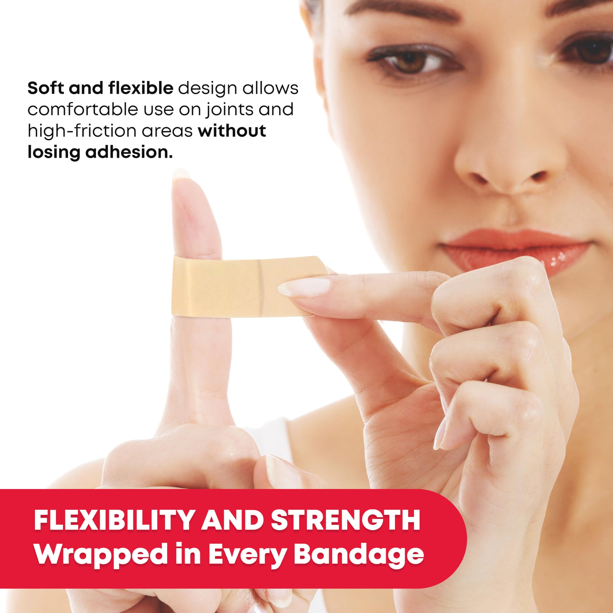Ever Ready First Aid Quality Adhesive Bandages, Variety Pack of 280 Assorted Bandages,280 Count (Pack of 1)