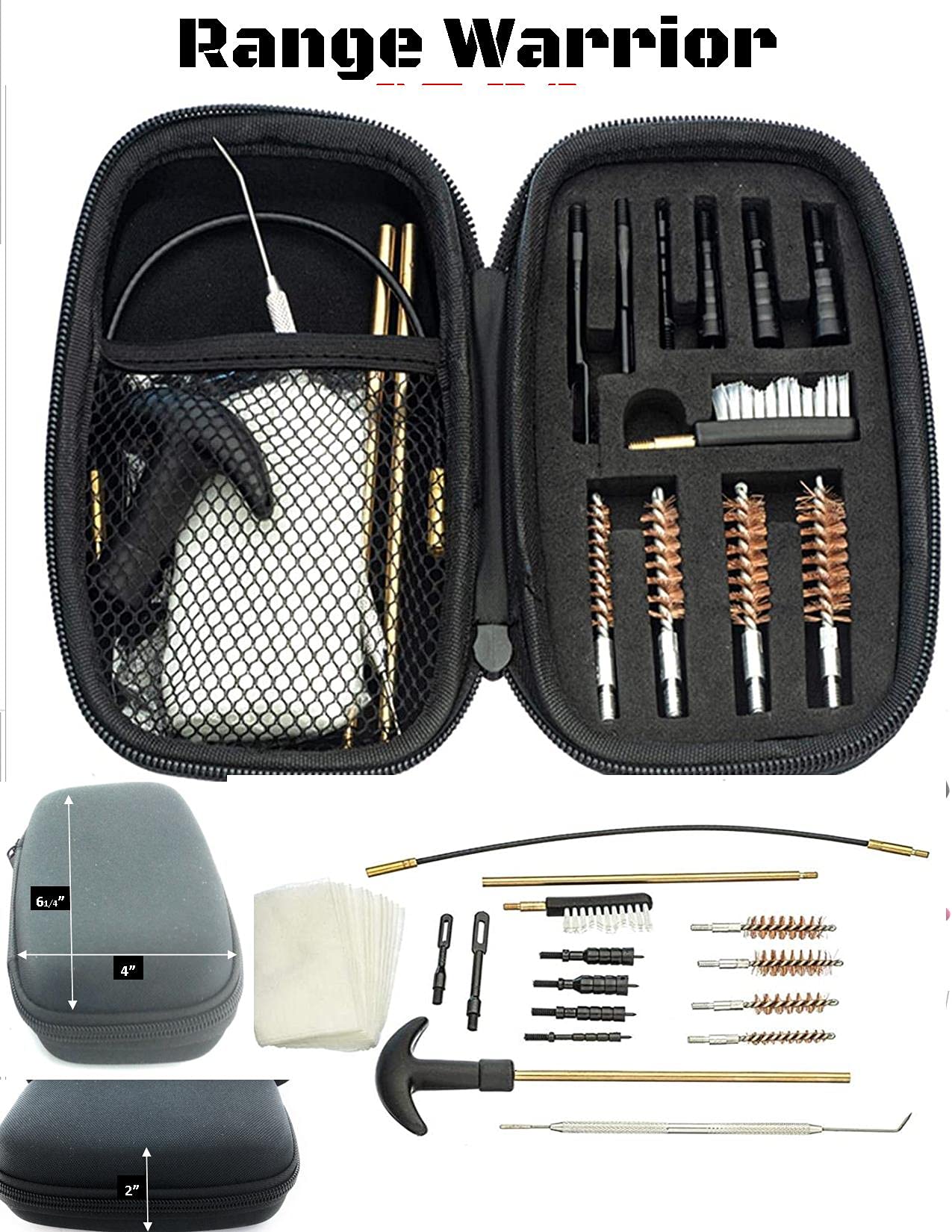 EDOG SIG P365 Tan (Exploded View) Flat Dark Earth PPistol Cleaning Mat & Range Warrior Handgun Cleaning Kit & E.D.O.G. Tac Pak Cleaning Essentials