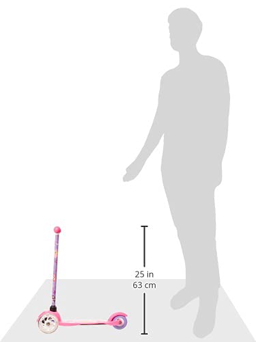 My Little Pony Self Balancing Kick Scooter with Light Up Wheels, Extra Wide Deck, 3 Wheel Platform, Foot Activated Brake, 75 lbs Limit, Kids & Toddlers Girls or Boys, for Ages 3 and Up