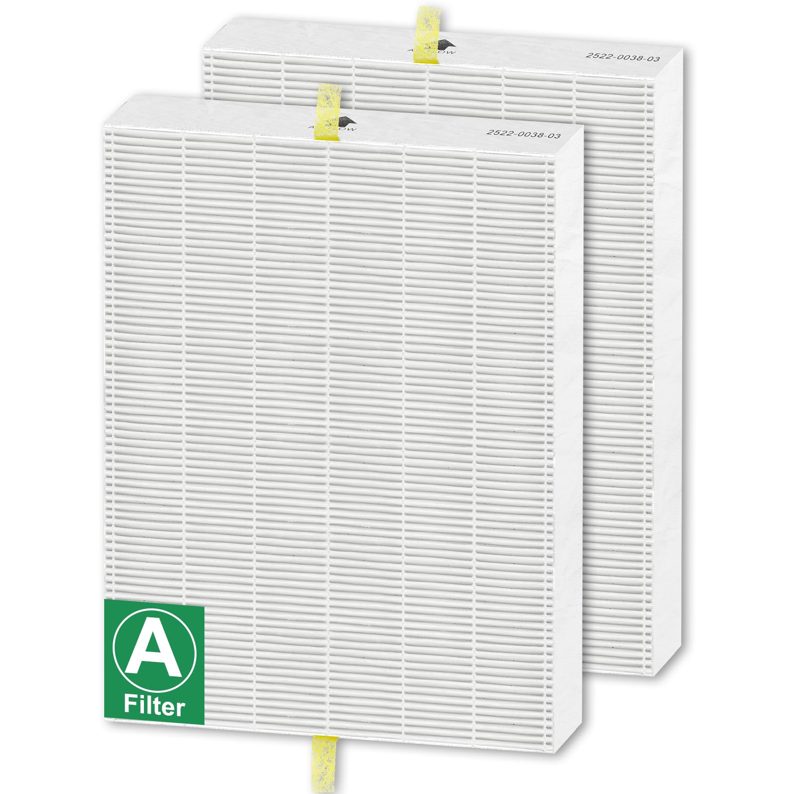 Improvedhand C535 Filter Replacement 115115 Filter A Compatible with Winix Plasmawave Air Purifier Models 5000 5000b 5300 5300-2 6300 6300-2 9000 Wac5300 Wac5500 Wac6300 Am90, 2 Pack True Filters