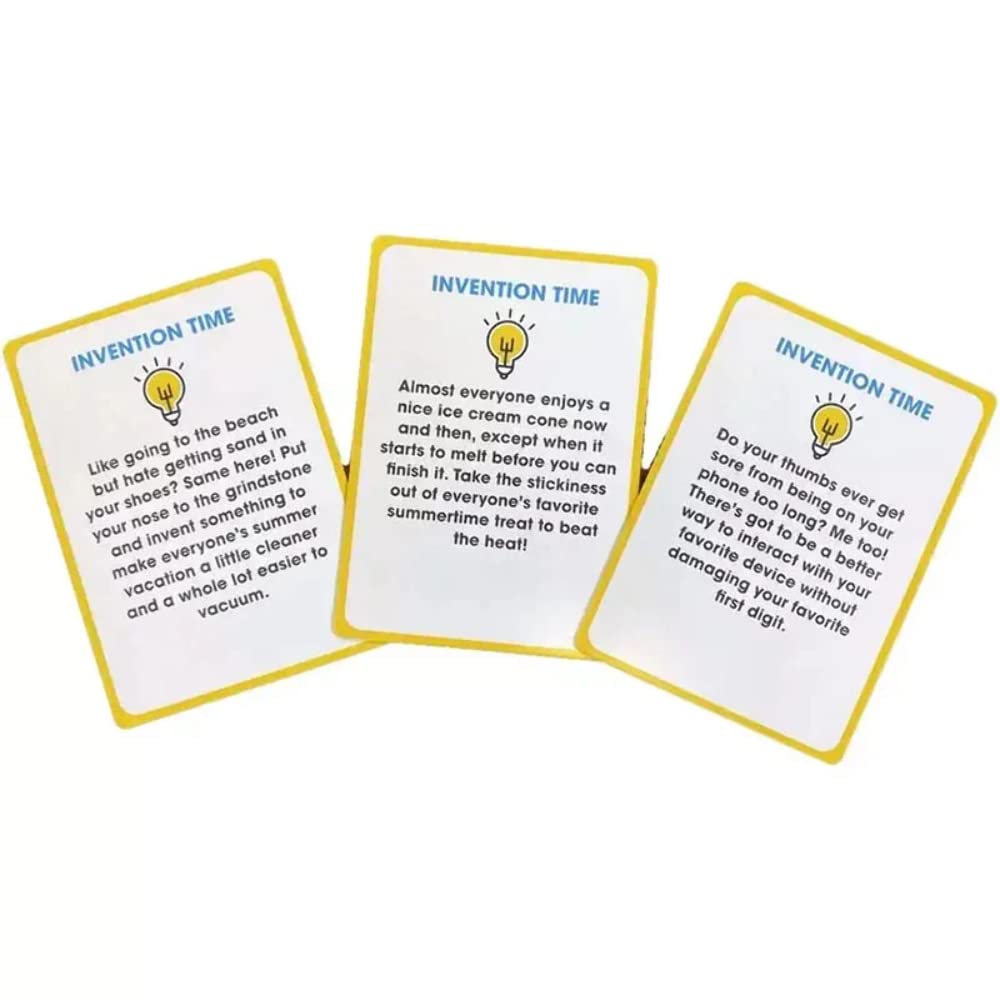 Funderdome Unnecessary Inventions - The Game Where You Invent Things to Solve Problems That Don’t Really Matter, Ages 12+ for 4-8 Players
