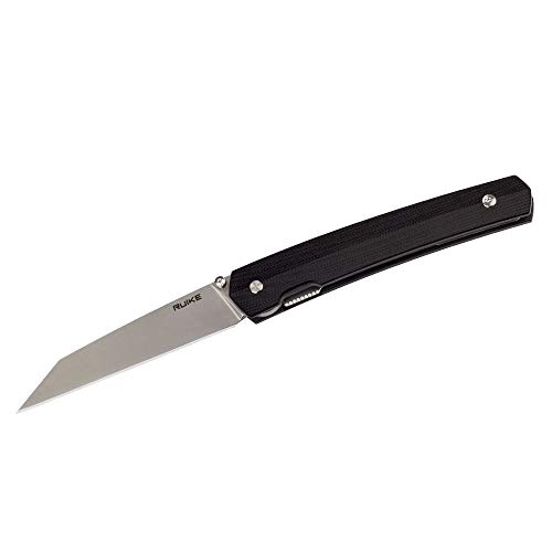 Ruike P865 Pocket Tactical Knife Folding knives 14c28n Stainless Steel Liner Lock Utility Camping Knife Survival 3.58inch Small Mini tool Knife EDC Tools Belt Clip for Men Gift