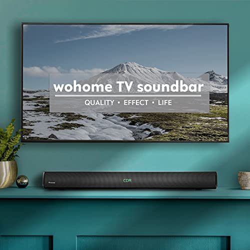 Wohome Sound Bar, 38 Inch 100W Soundbar for TV with 6 Speakers, LED Display, HDMI-ARC, Bluetooth 5.0, Optical, AUX, USB Input, 110 dB 3D Surround Sound Home Theater Audio TV Speakers Systems S9920