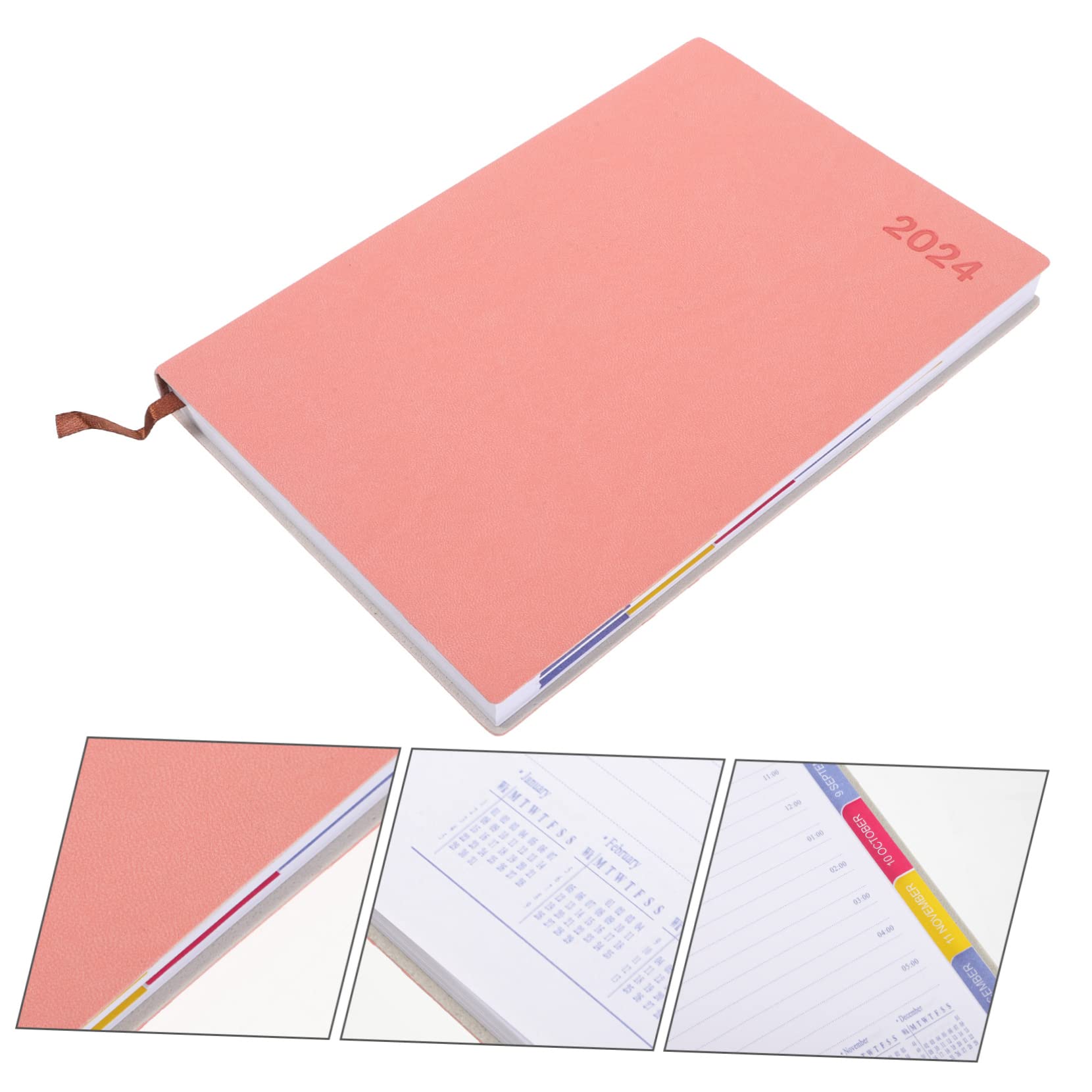 GATHINESS 2024 notepad for work spiral notebook work notebooks everyday planner daily use notebook weekly monthly planner Paper daily planner undated office accessory planner journal manual
