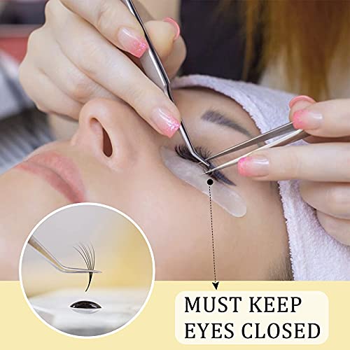 Eyelash Extension Glue Professional Lash Glue for Eyelash Extensions 6ml Black Lash Glue Within 2 Sec Drying Time Lash Extension Glue 7-8 Weeks Long Lasting Waterproof Eyelash Glue