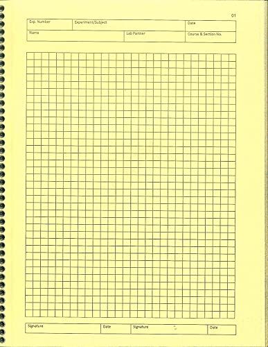 Student Lab Notebook (50 duplicate page sets): perforated carbonless sheets with smooth coil spiral binding