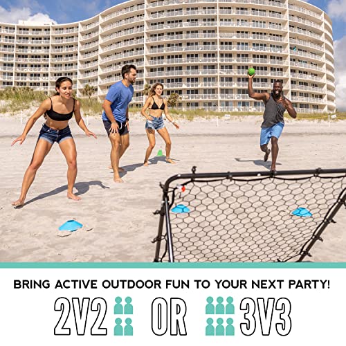 Franklin Sports Backlash Outdoor + Backyard Game - 4 to 6 Player Target Net Game - Perfect for Beach, Backyard + Tailgate - Includes (1) Target Net, (1) Mini Ball, Boundary Cones and Carry Bag