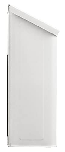 MOUNT DELECTABLE Magnetic Lint Bin for Laundry Room, Wall Mounted Lint Box Holder Trash Can with Lid for Dryer, Lint Basket for Laundry Room, Farmhouse Style Laundry Storage and Organization