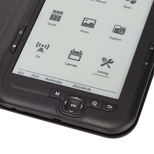 Paperwhite 16GB, HD Ink Screen E Reader, 6inch 800x600 E Reader E Book, Eye Protection E Reader Devices Support TXT DOC PDF FB2 HTML PDB EPUB MOBI RTF (16GB)