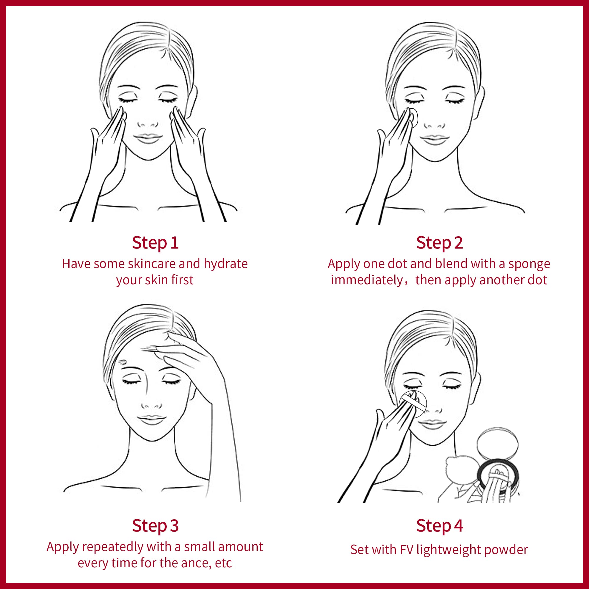 FV Foundation, Nourishing Classic Ivory Flawless Skin Lightweight Waterproof Moisturizing Concealer Lightweight Face Makeup BB Cream Liquid Foundation 1 Fl Oz(30ml) 2 Pack