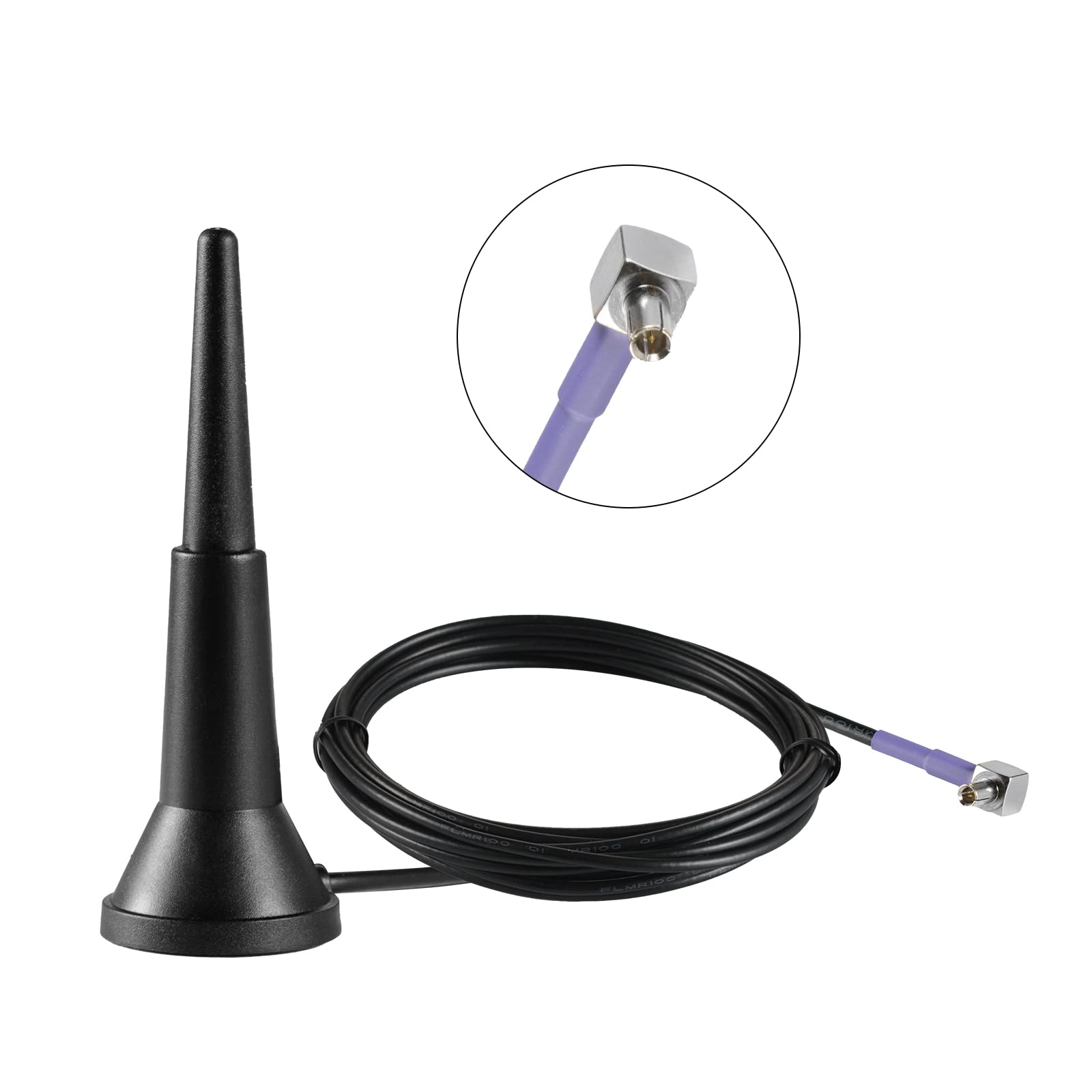 Dual TS9 External Magnetic Base Cellular Mimo Antenna (2-Pack) for Verizon AT&T T-Mobile Netgear Nighthawk M1 MR1100 LM1200 Verizon Jetpack 8800L Sprint 4G LTE Mobile Hotspot MiFi Router, Eifagur