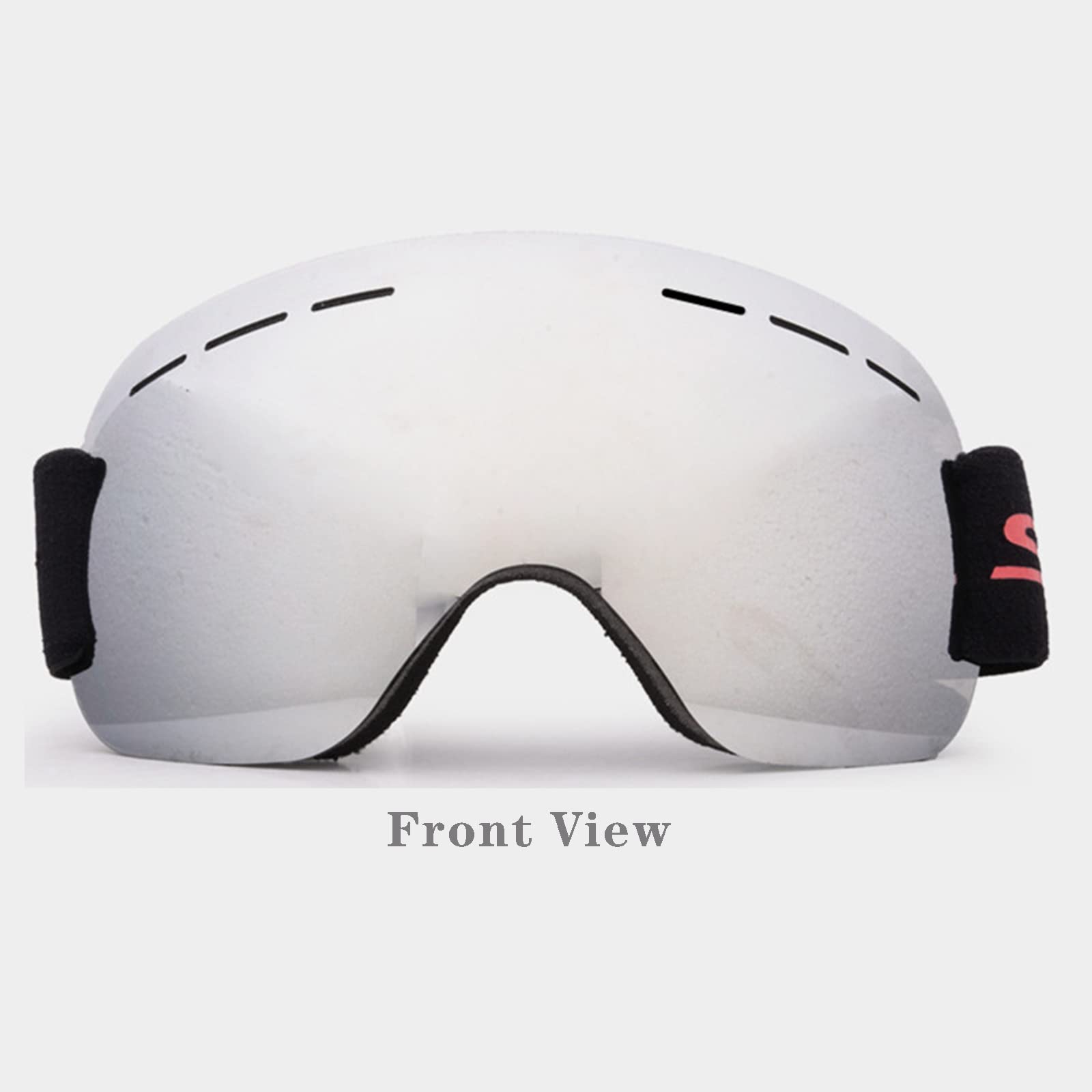FSIGOM Ski Protection Kit Wind and Cold Prevention Balaclava mask Ski Goggles Riding hat (2 in 1) Silver
