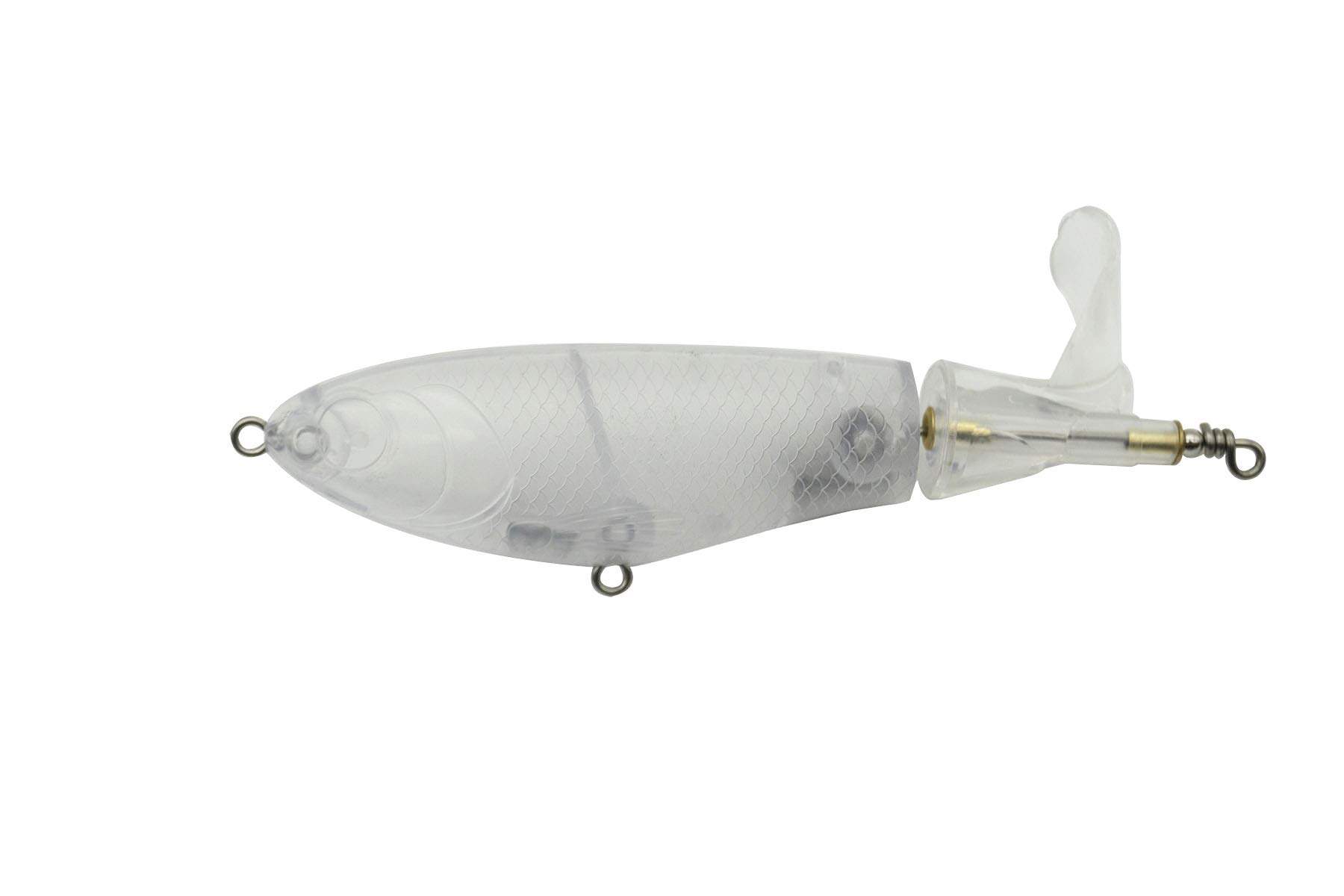 Free Eye 5pcs Unpainted Plopper Bait Fishing unpainted Lure Body 105mm 14.57g Clear Hard Blank Lures PL2