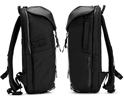 Mous - 25L Backpack with Laptop Compartment - Ultra-Protective Tech Backpack Water-Resistant for Work Commuter, Business, Travel - Black
