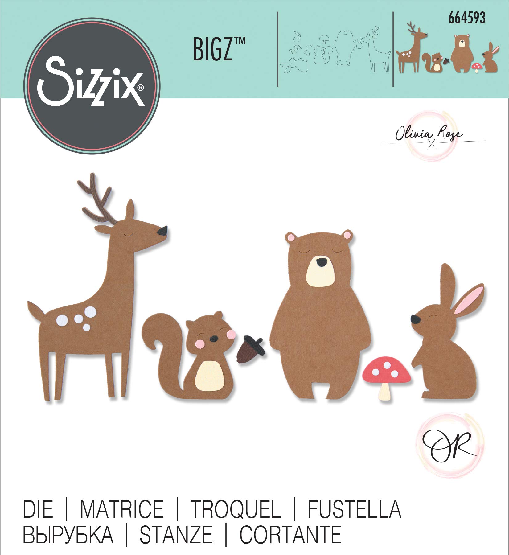 ELLISON SIZZIX BIGZ Dies FRI, Forest Friends