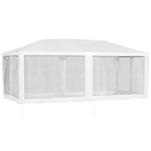 RUIZE Hardtop Gazebo, Galvanized Steel Canopy with Netting and Shaded Curtains, Aluminum Frame Polycarbonate Hardtop Gazebo for Backyard, Patio, Garden