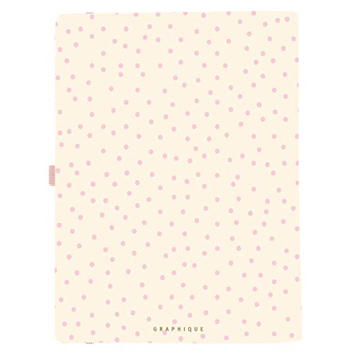 Graphique Designer Planners - 18-Month Dated Calendar - Polka Dot - Vegan Leather Business Monthly Planner with Weekly Agenda & Notes - For School, Work, or Home - Jul 2021-Dec 2022 (8" x 10")