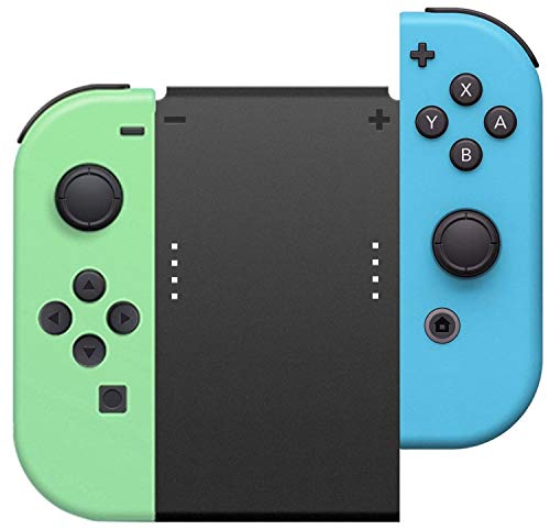 FANPL 5 in 1 Hand Grip Connector for Nintendo Switch Joy Con & OLED model Joy Con, Comfort Game Handle Connector with Wrist Strap for Joy Cons