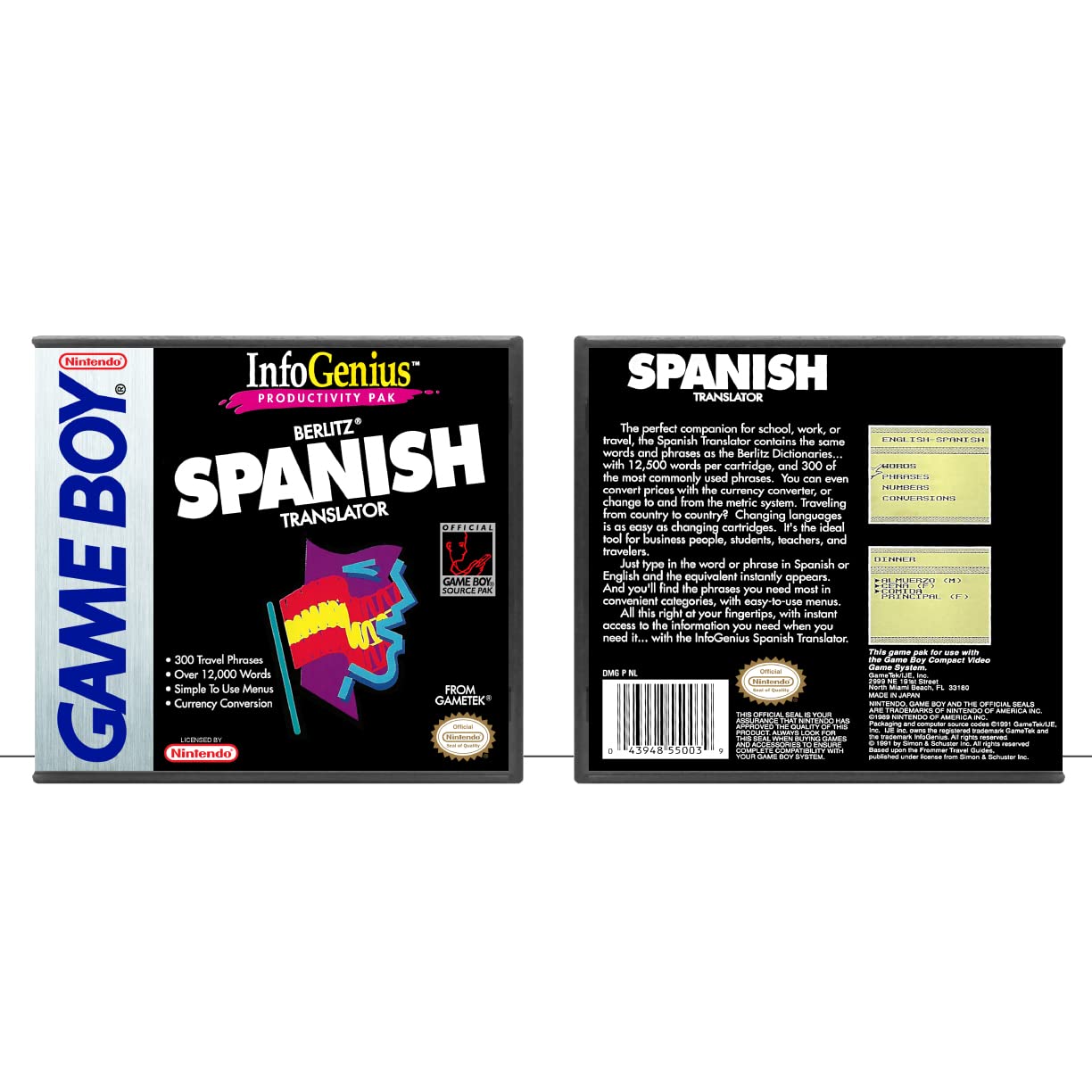 Infogenius Translator (Spanish) | (GB) Game Boy - Game Case Only - No Game