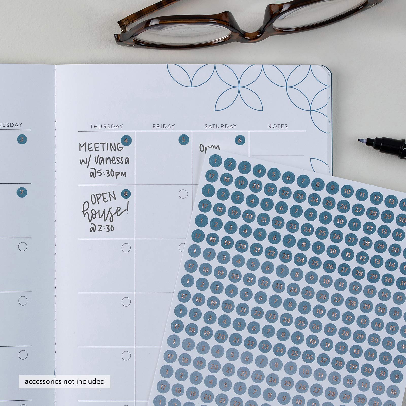 Erin Condren Petite Planner Year In Preview Planner - Customizable Goal-Setting Guide, Organizer & Tracker in One, Boost Productivity, Durable, Pretty, Cute, Stylize