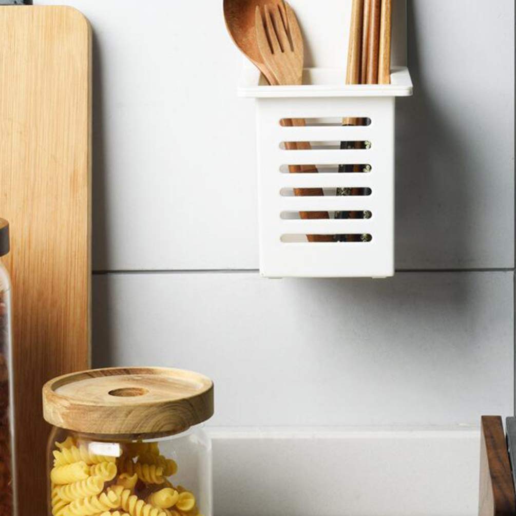 Hemoton Dishes Drying Rack Dish Drying Rack Dry Rack for Dishes Toiletry Organizer Wall Mounted Drying Rack Clothes Drying Rack Chopsticks Cage Kitchenware White Tableware