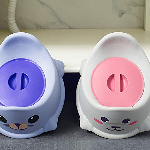 Misaso Baby Potty with Backrest Portable Pot Baby Boy Cute for - Purple