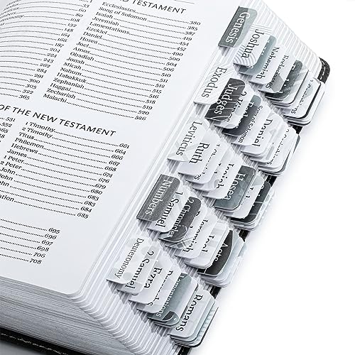 Mr. Pen- Bible Tabs, 75 Tabs, Gray Theme, Laminated Bible Tabs for Women and Men, Bible Tabs for Study Bible, Bible Index Tabs, Bible Book Tabs, Bible Labels Tabs, Mr Pen Bible Tabs